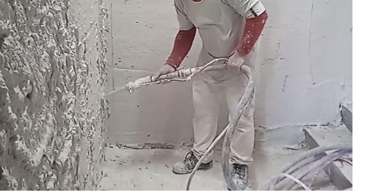 Yeso proyectado profesional | Aplicación rápida y uniforme